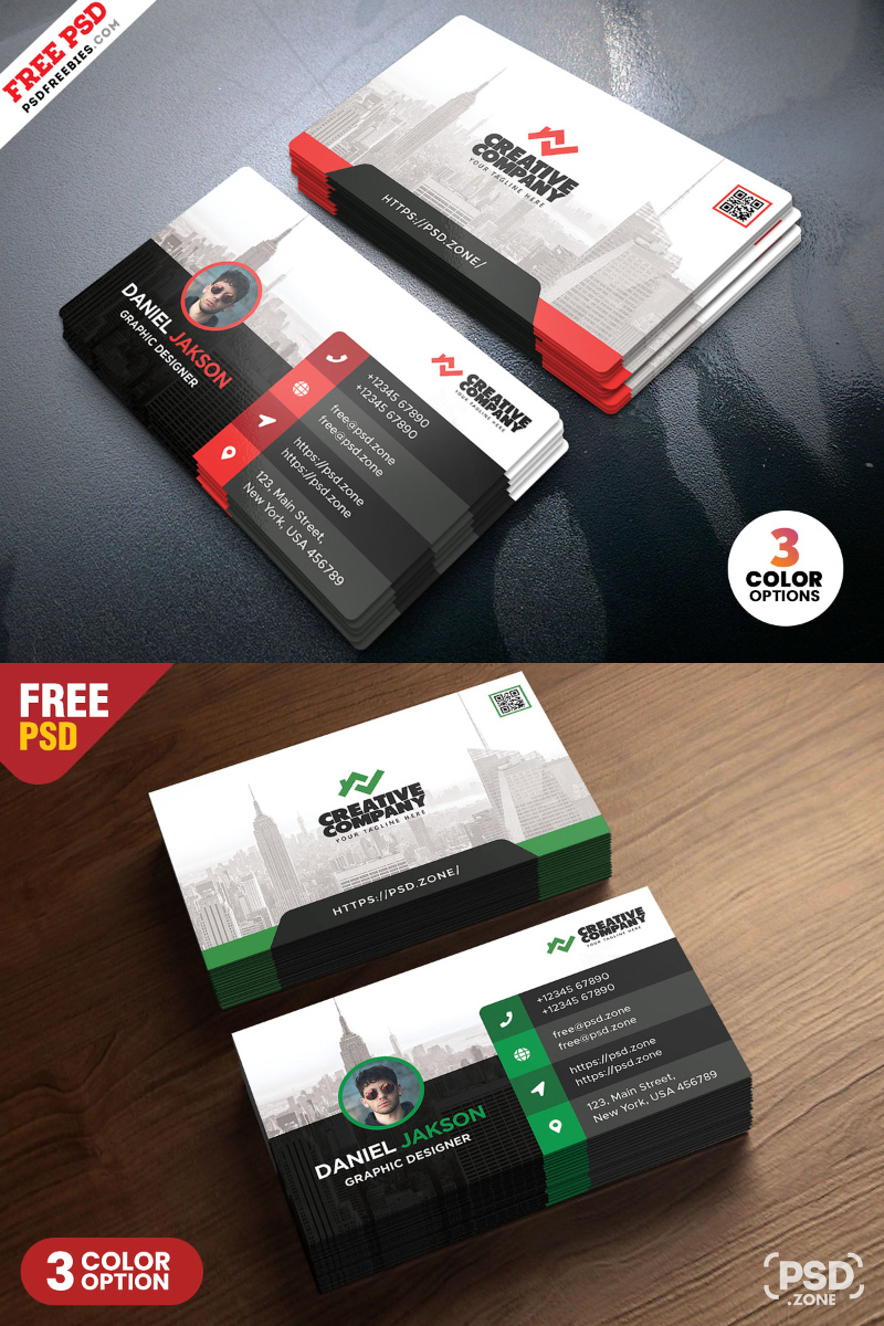 PSD исходник - Визитка / Creativo.one