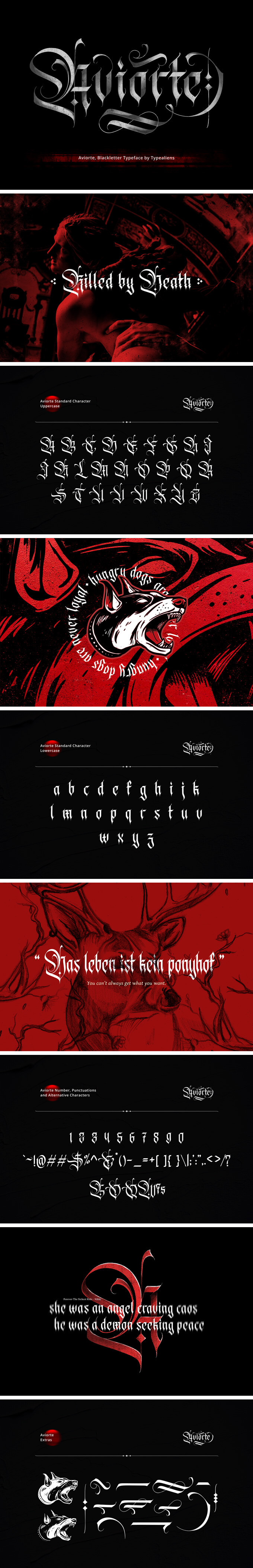 Скачать Шрифт - Aviorte Blackletter