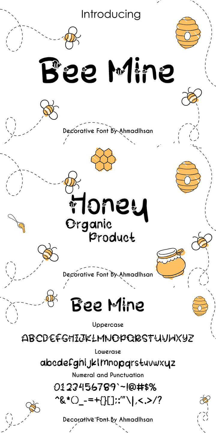 Шрифт - Bee Mine / Creativo.one